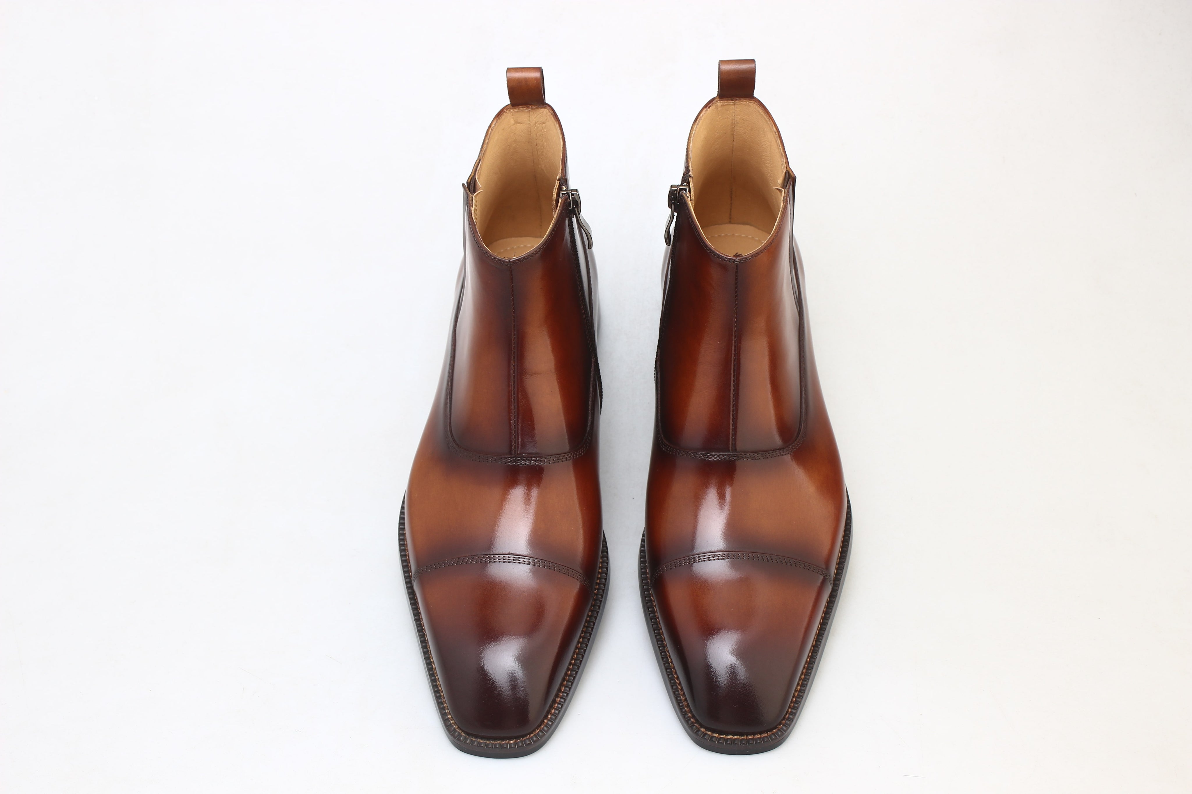 Autumn Chestnut Chelsea Boots – Luxury Men’s Leather Footwear. – HolloMen