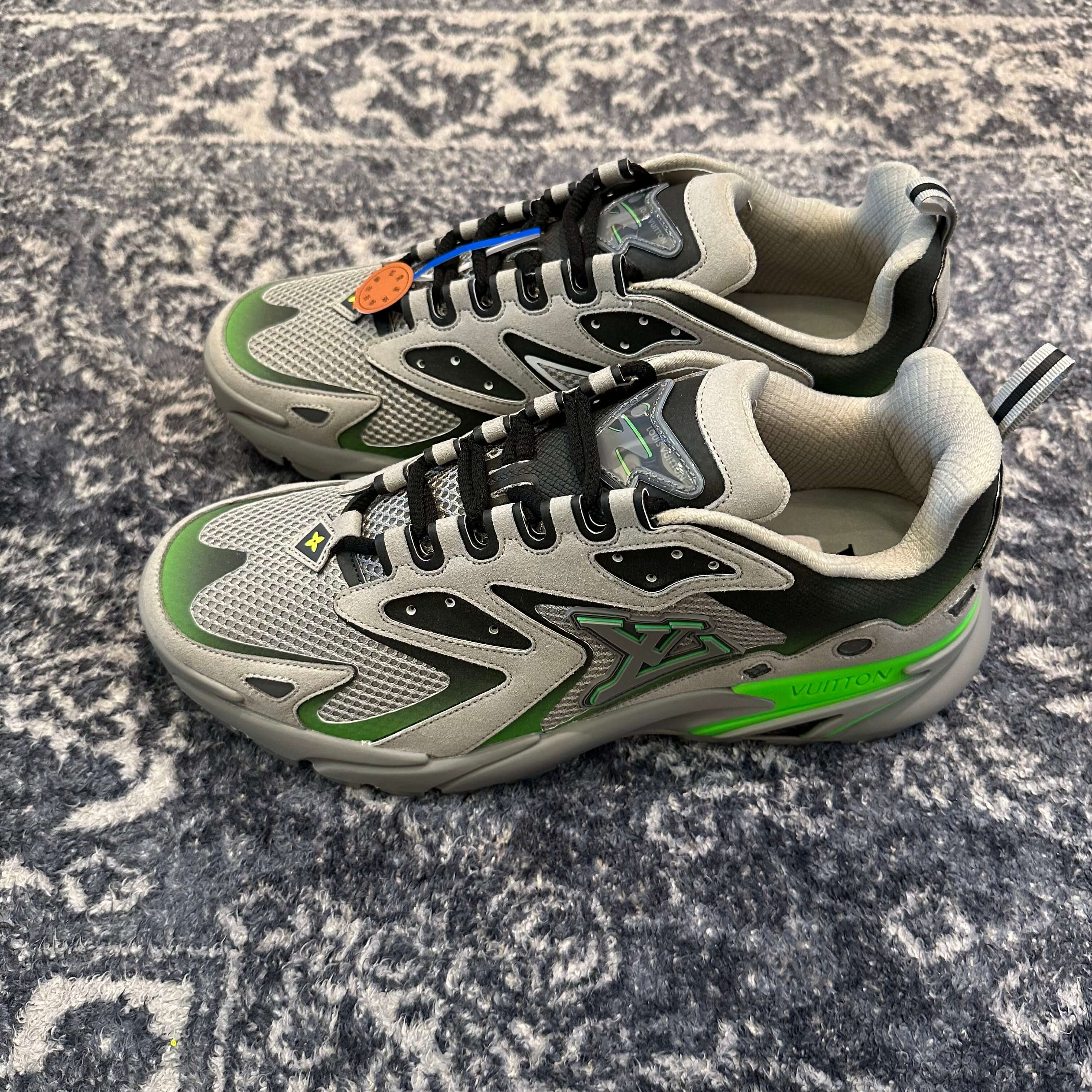Louis Vuitton LV Runner Tatic Grey Green Sneaker – HolloMen