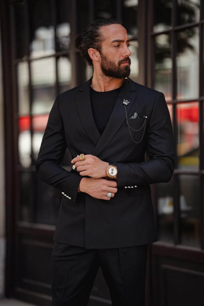 Men's Black Buckle Suit | Perfect for Weddings & Smart Casual Events ...