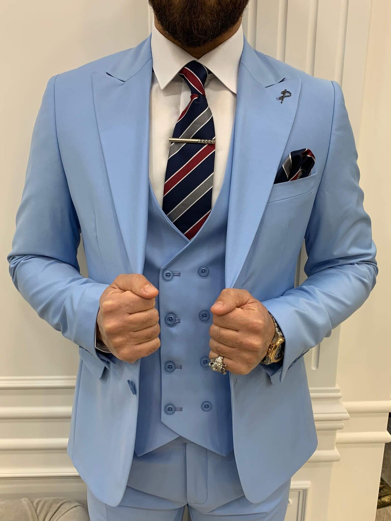 Ice Blue Suit – HolloMen