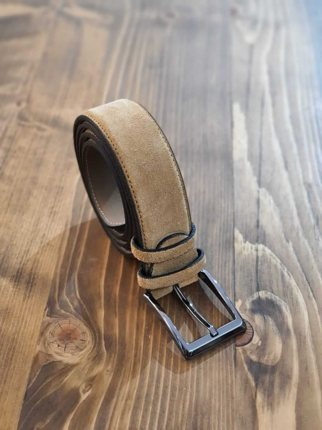 SUEDE CAMEL BELT – HolloMen